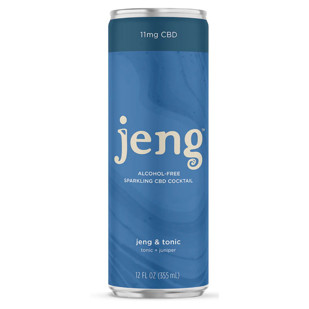 Jeng — Jeng & Tonic, Non-Alcoholic Hemp Infused Sparkling Cocktail (4 ...
