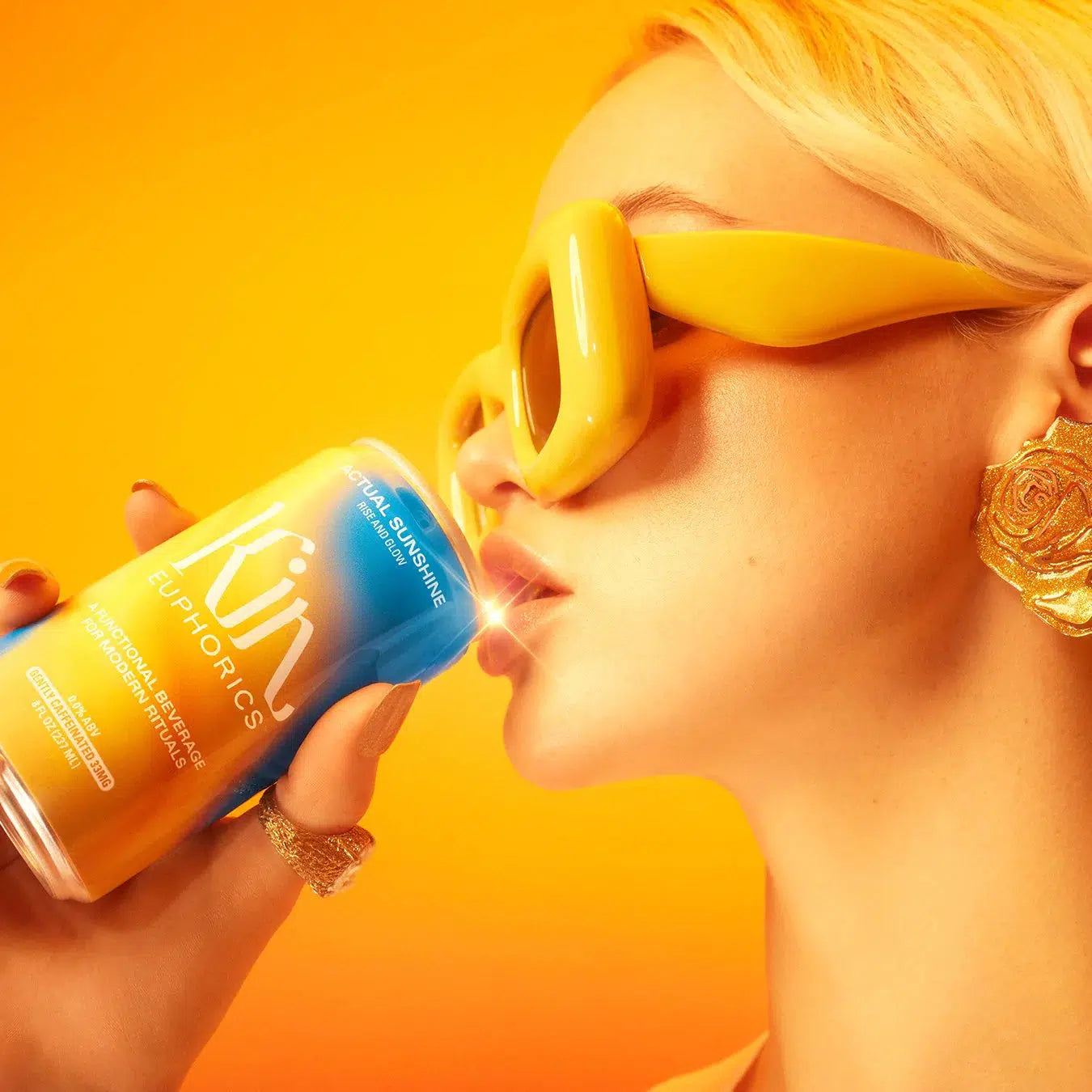 Kin — Actual Sunshine: Rise & Glow, Non-Alcoholic Beverage (4 cans) – A ...